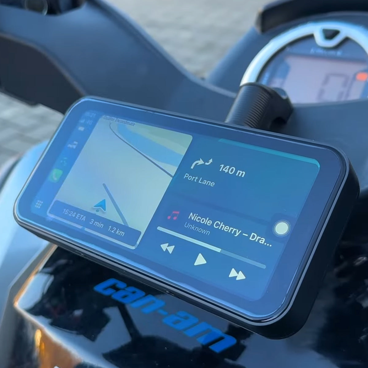 Motorcycle Navigation & Dash Cam Displays