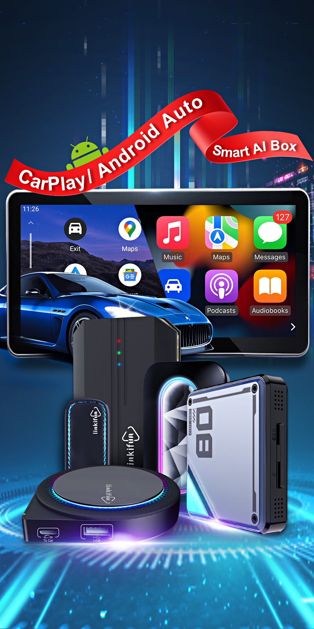 Linkifun: Wireless CarPlay & Android Auto AI Boxes – Linkifun Store