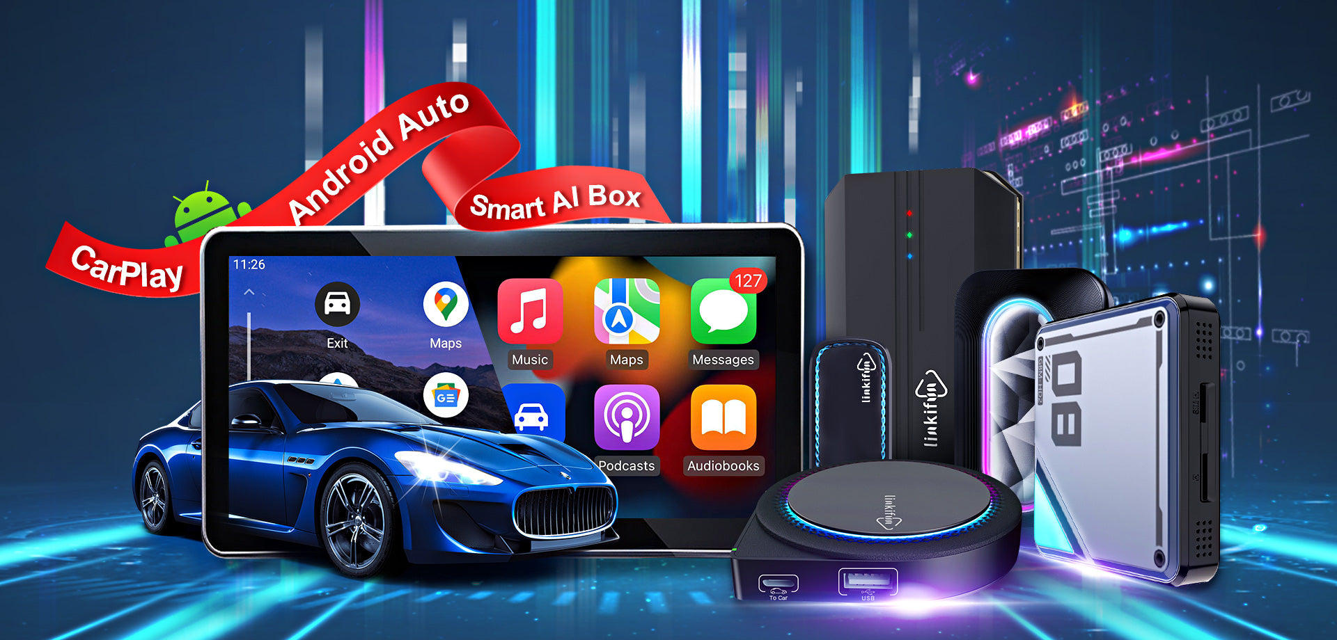 Linkifun™: Wireless CarPlay & Android Auto AI Boxes – Linkifun Store